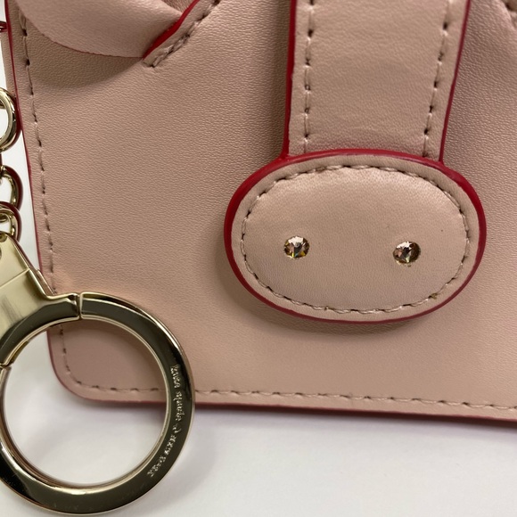 kate spade | Bags | Kate Spade Year Of The Pig Card Case Key Chain ...